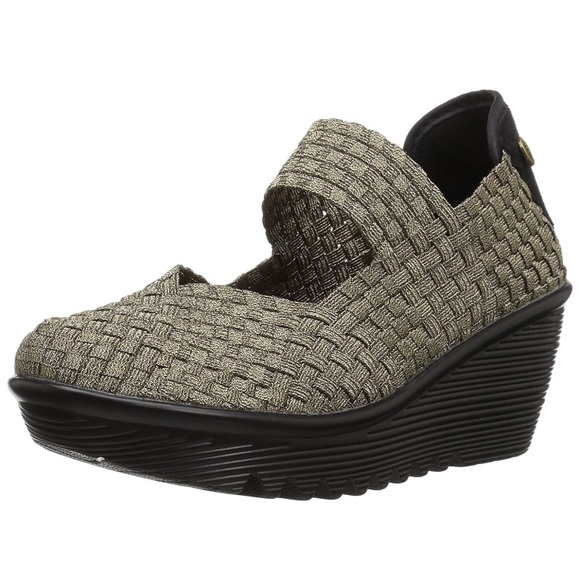bernie mev. | Shoes | Bernie Mev Lulia Mary Jane Wedge Bronze | Poshmark